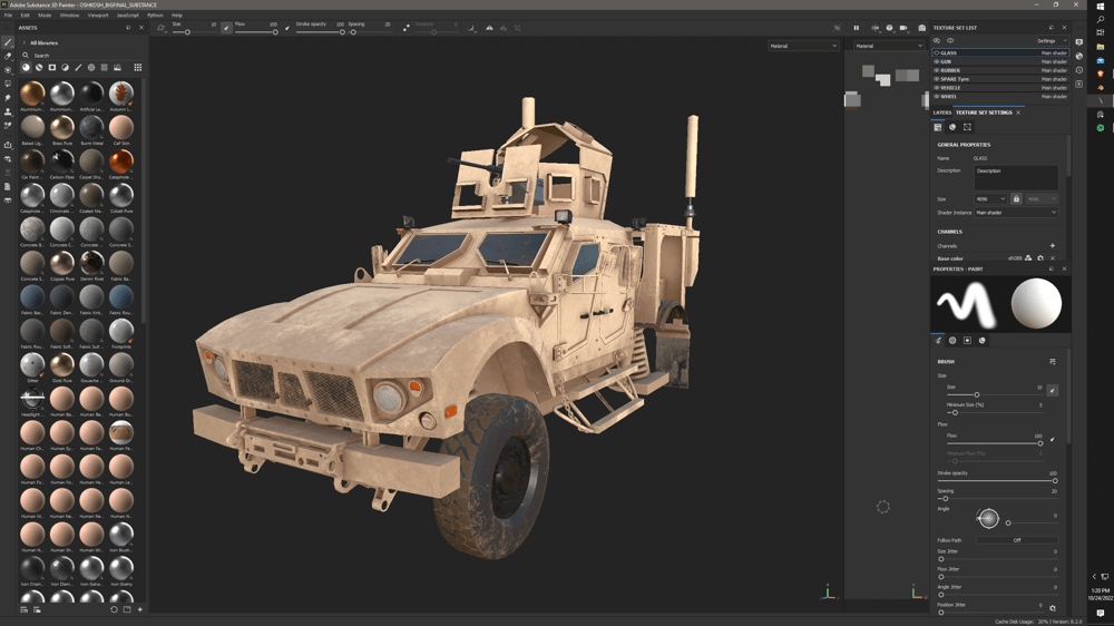 Oshkosh - Blender / Substance 3D Painter / Unity | Skillshare Student Project