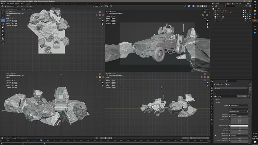 Oshkosh - Blender / Substance 3D Painter / Unity | Skillshare Student Project