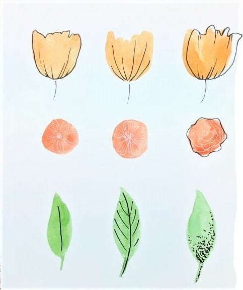 Same flower in 3 different ways | Skillshare Student Project