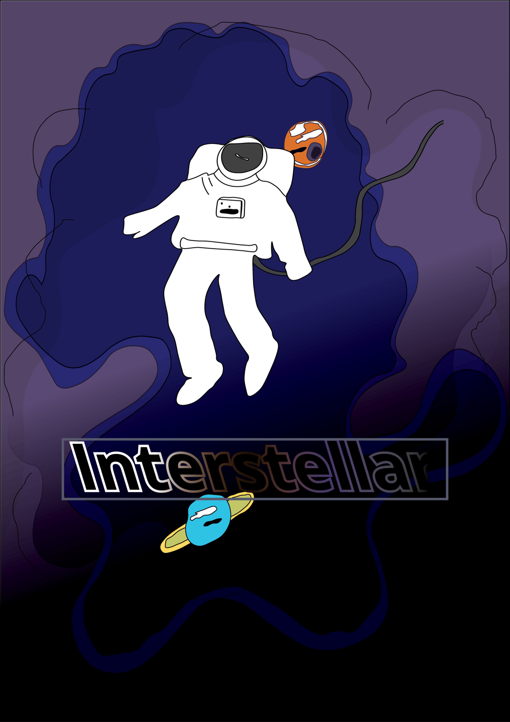 Interstellar Poster idea design | Skillshare Student Project