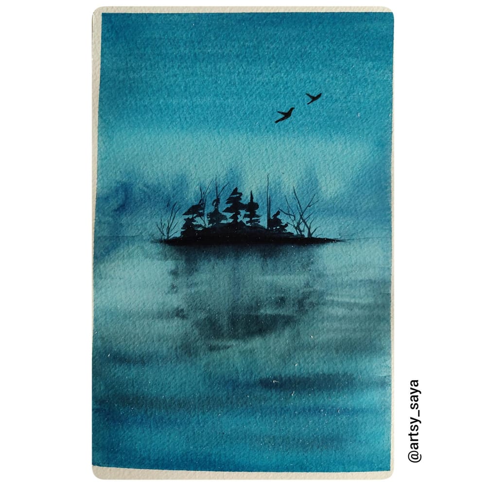 WaterColor Lake | Skillshare Student Project