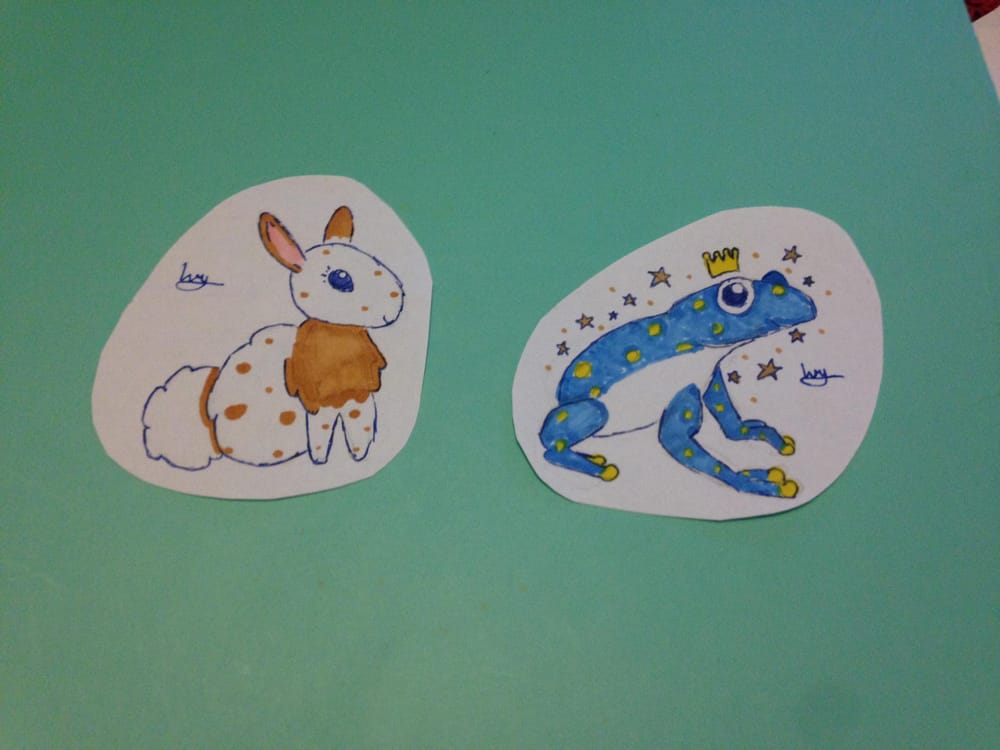 Cute rabbit and frog | Skillshare Student Project