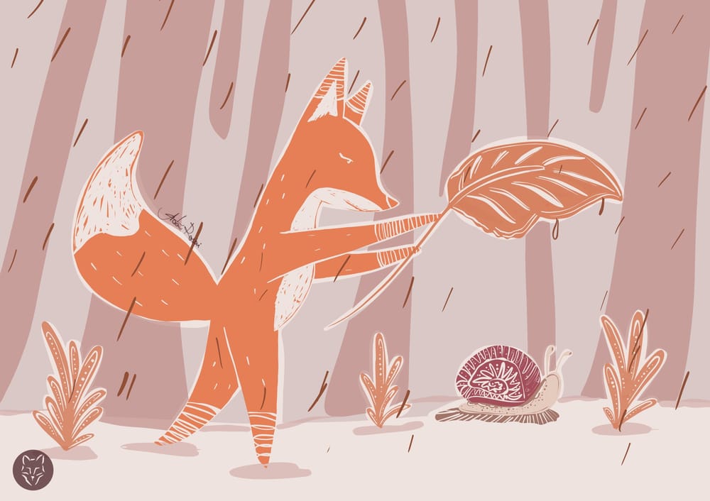 The fox and the snail | Skillshare Student Project