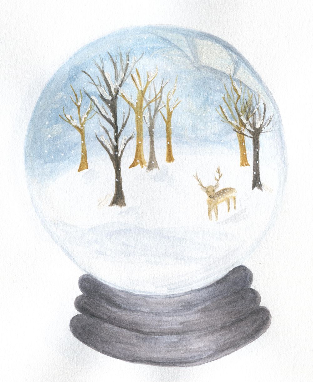 Winter Snow Globes | Skillshare Student Project