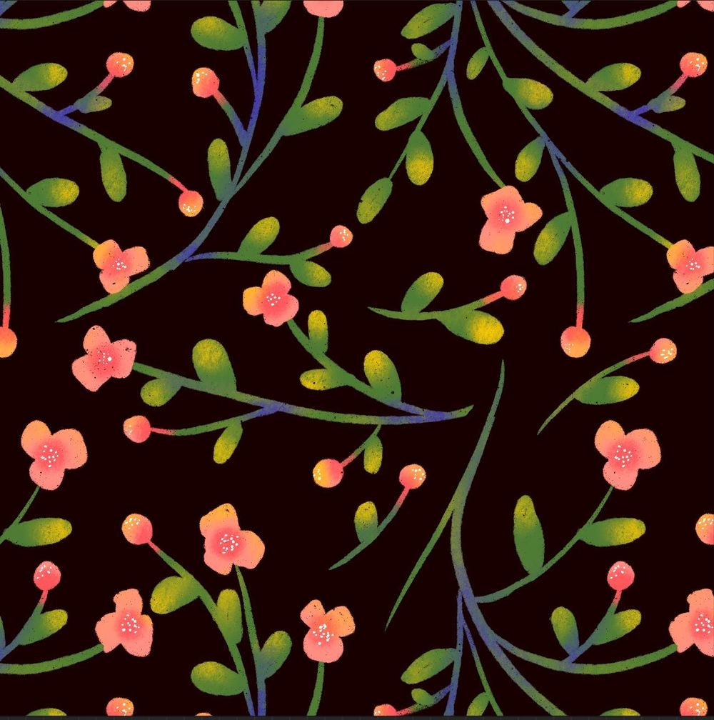 Floral pattern in Procreate | Skillshare Student Project