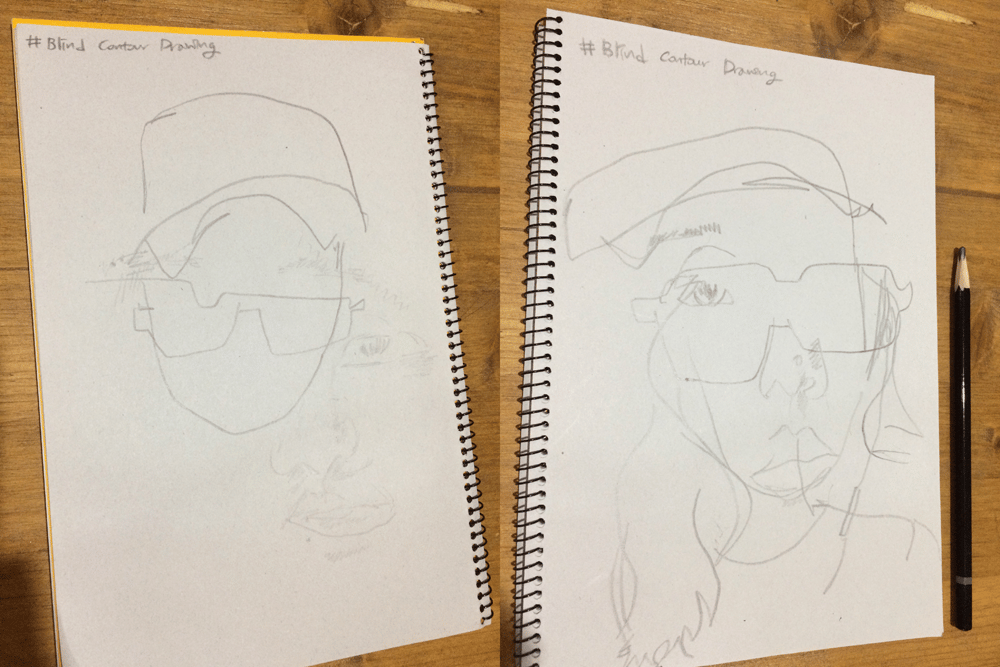 Blind Contour Drawing | Skillshare Student Project
