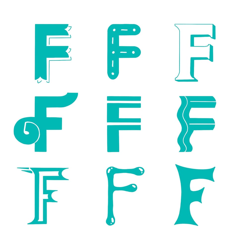 Letter F Styles | Skillshare Student Project