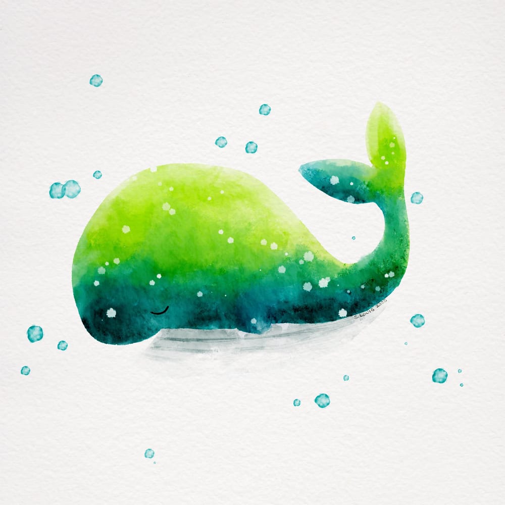 Happy Whale Watercolor Tutorial | Skillshare Student Project
