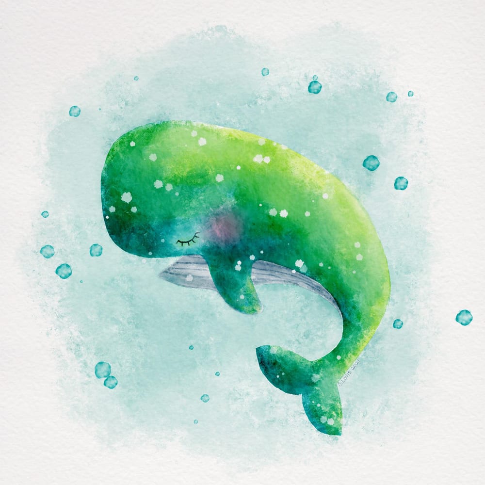 Happy Whale Watercolor Tutorial | Skillshare Student Project