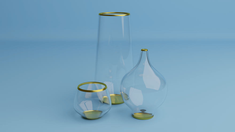 Three Glass Vases | Skillshare Student Project