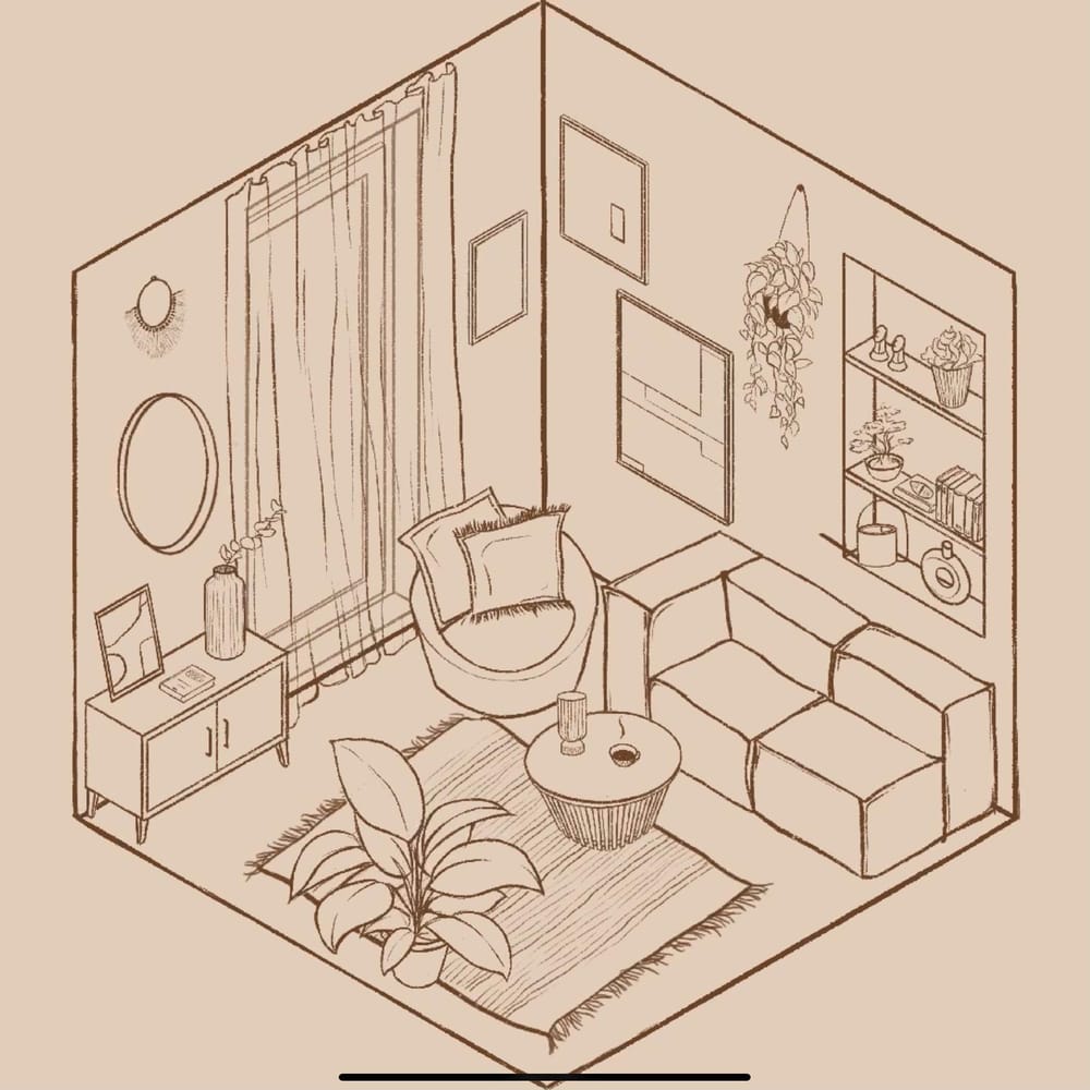 Isometric room | Skillshare Student Project