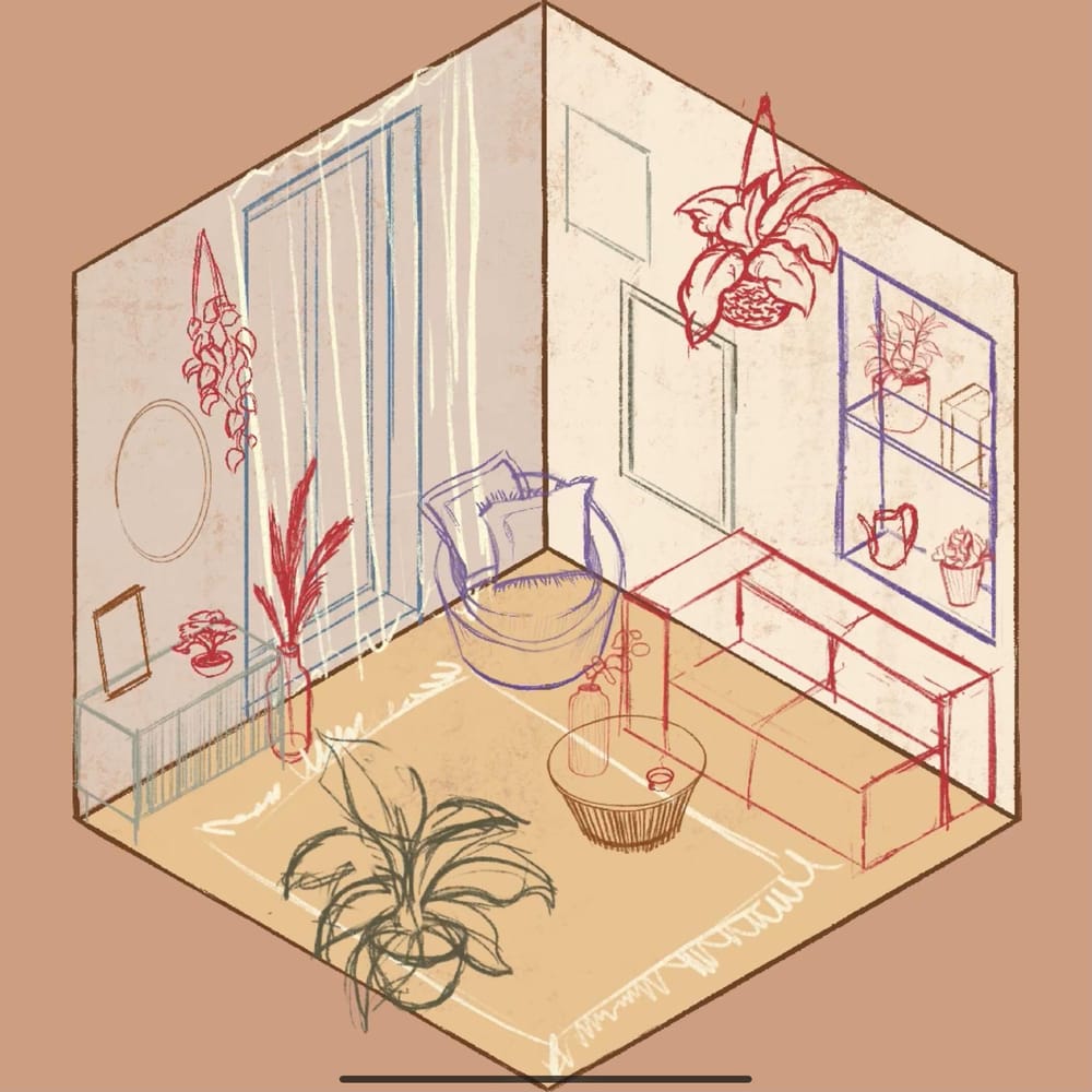 Isometric room | Skillshare Student Project