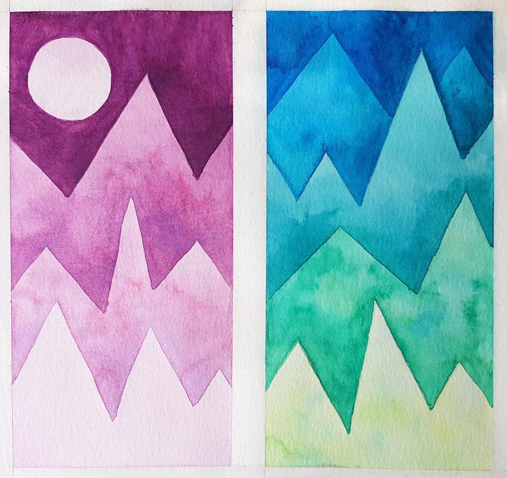 Negative Space Mountains | Skillshare Student Project