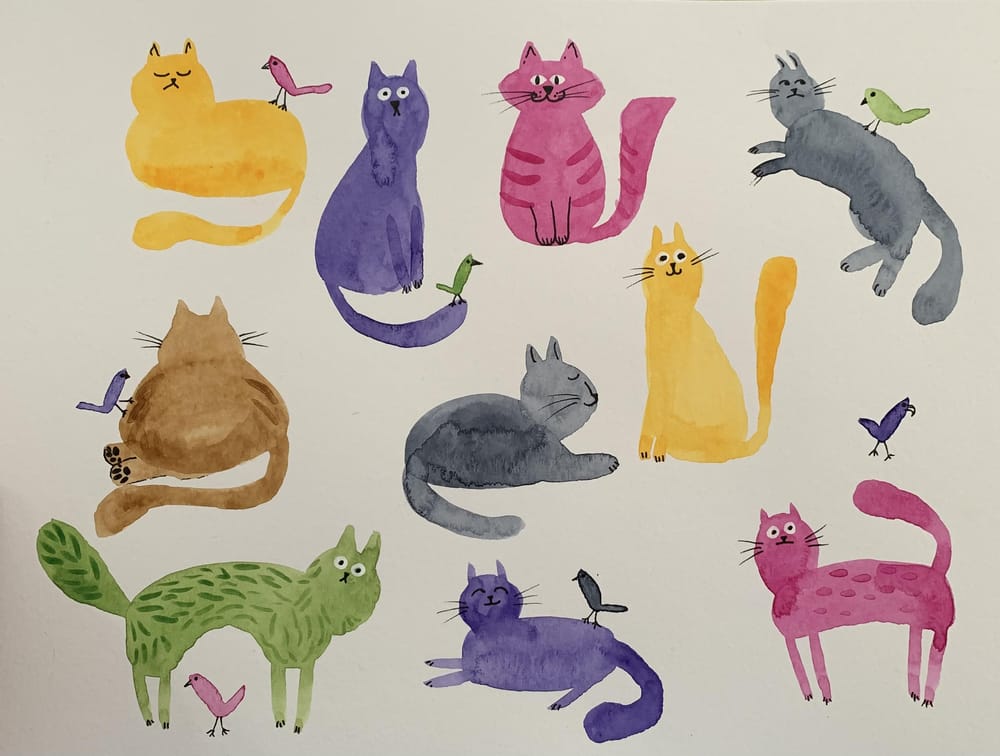 Inky Cats! | Skillshare Student Project