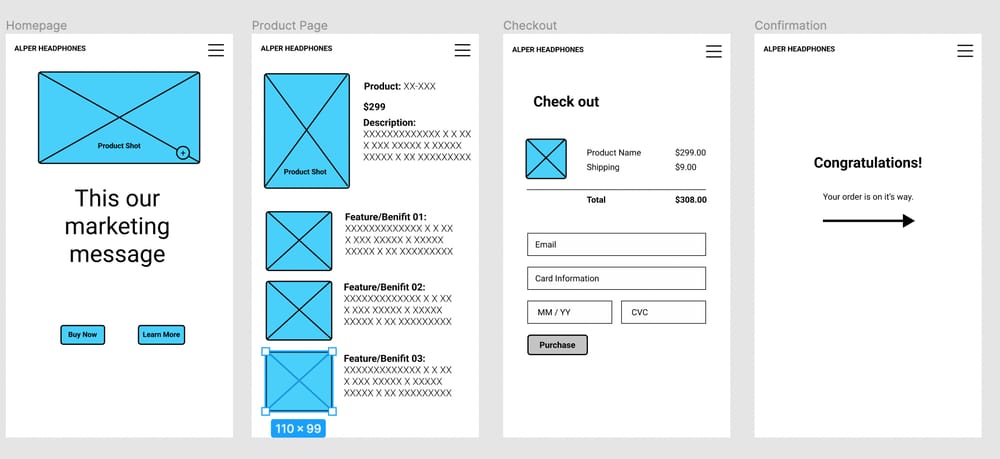 Class Project 02 - Wireframe | Skillshare Student Project