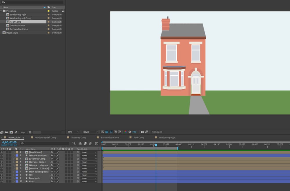 House animation | Skillshare Student Project