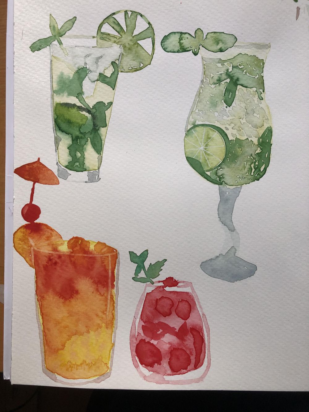 Some drinks | Skillshare Student Project