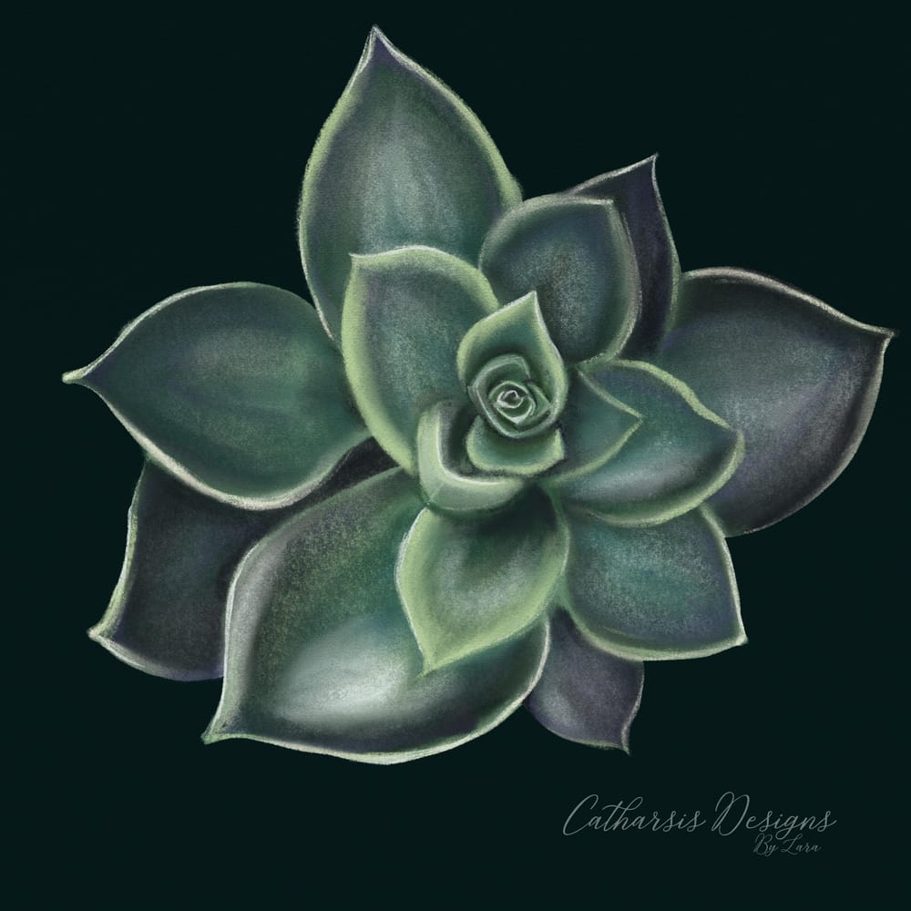 Pastel Succulents | Skillshare Student Project