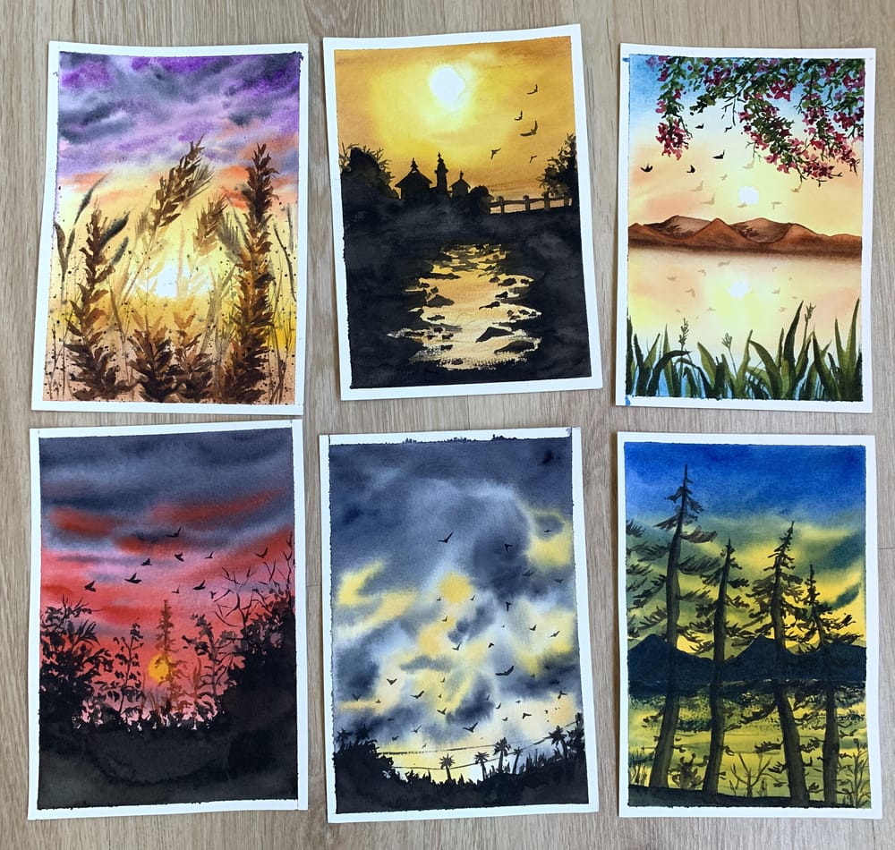 Sunrise and sunset landscapes | Skillshare Student Project