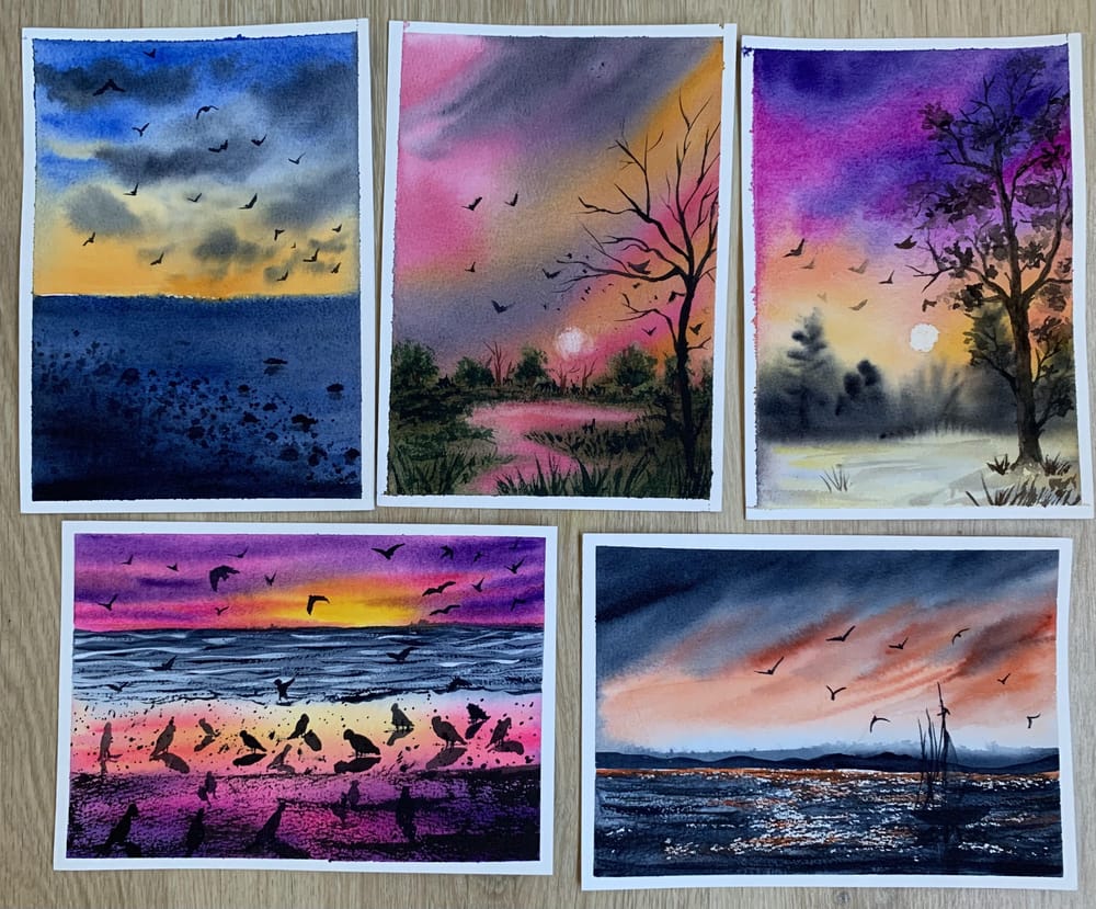 Sunrise and sunset landscapes | Skillshare Student Project