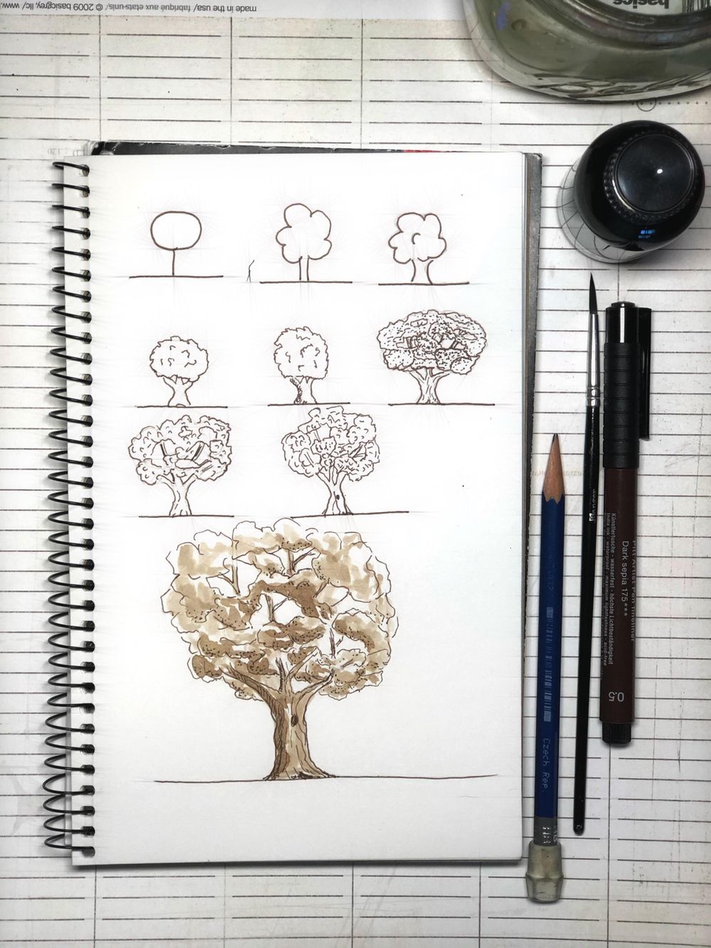 Drawing Bushy Trees | Skillshare Student Project