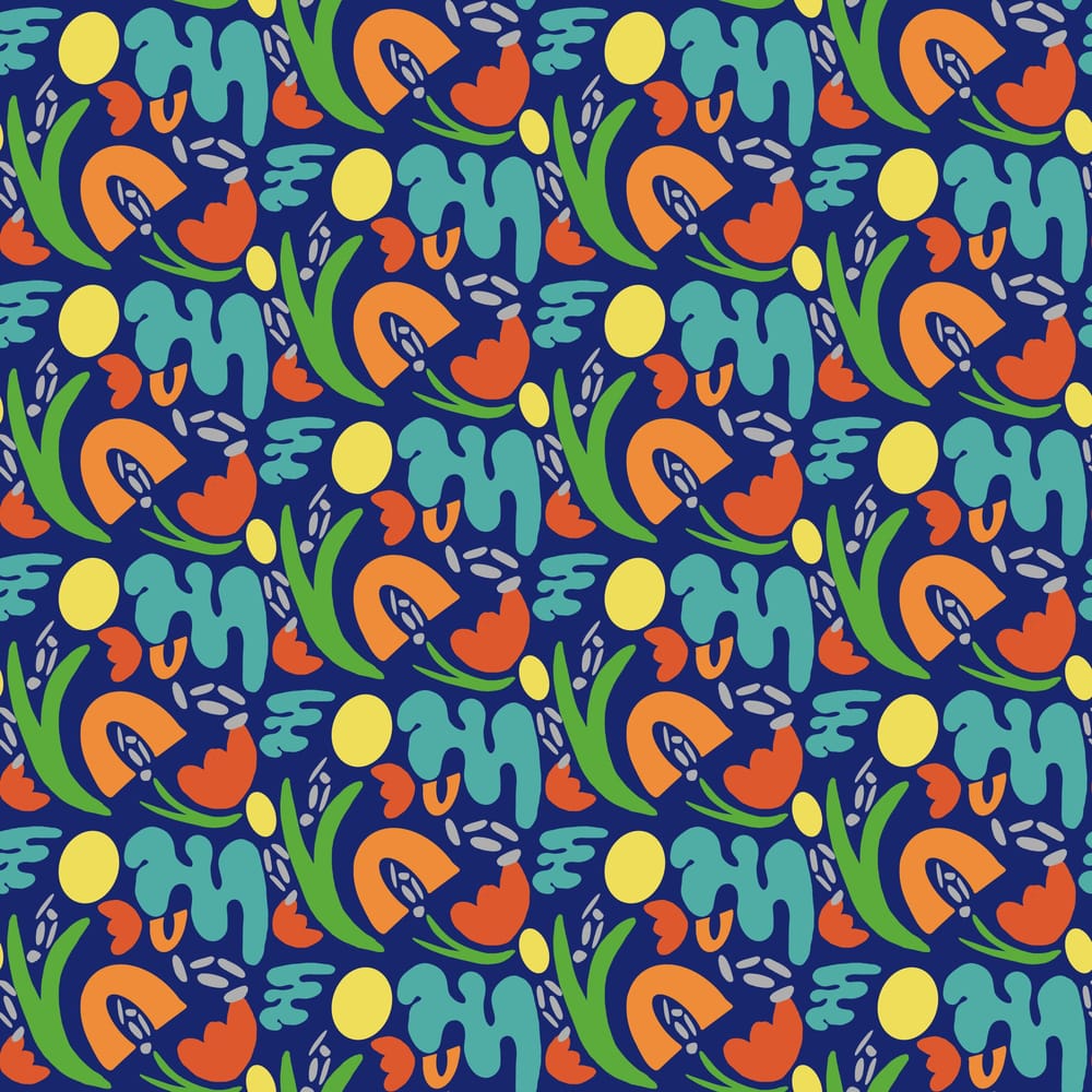 Abstract half drop repeat in procreate | Skillshare Student Project