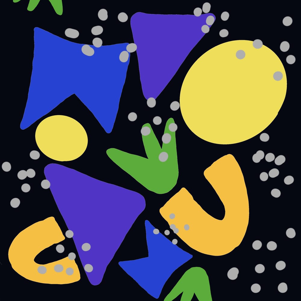 Abstract half drop repeat in procreate | Skillshare Student Project