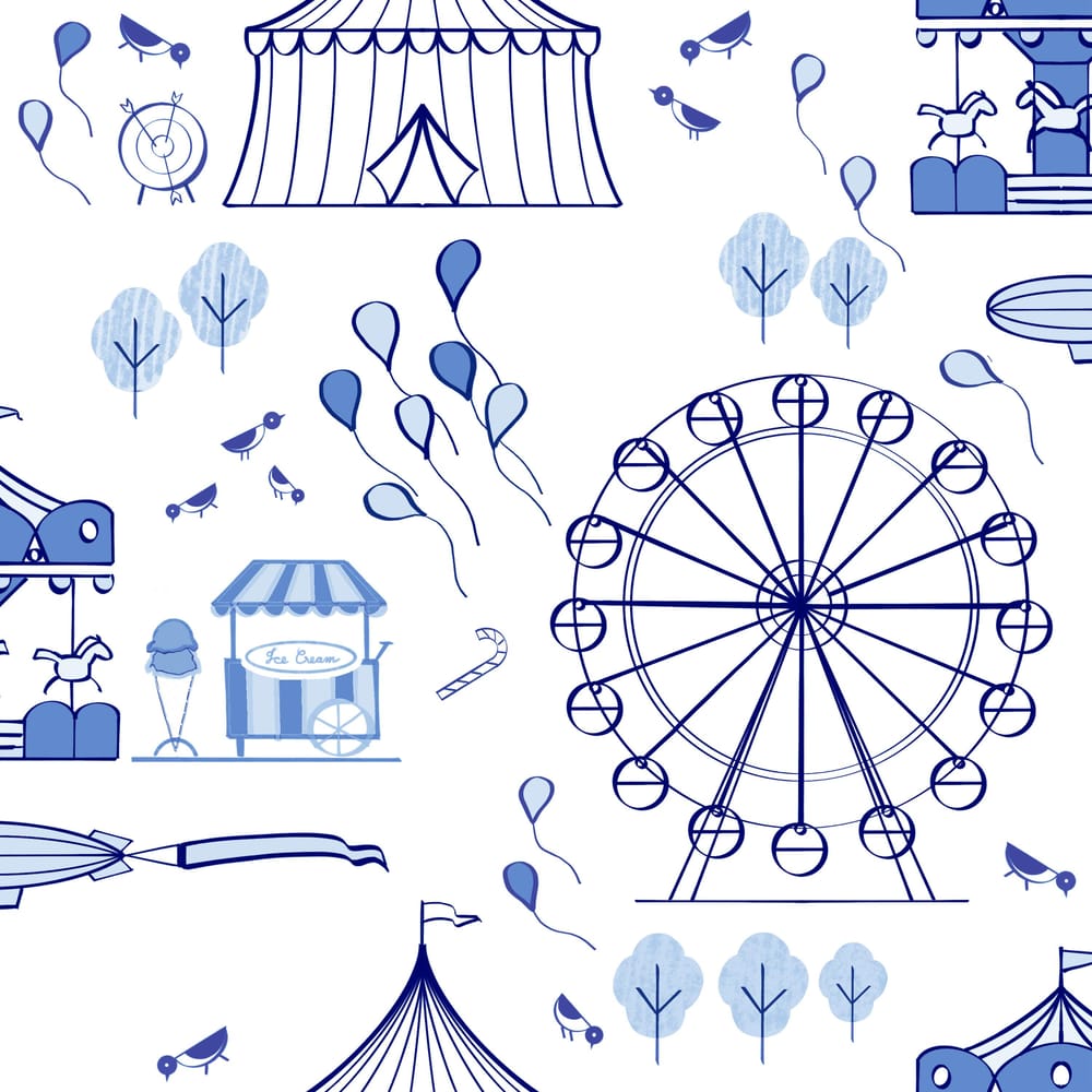 circus in blue | Skillshare Student Project