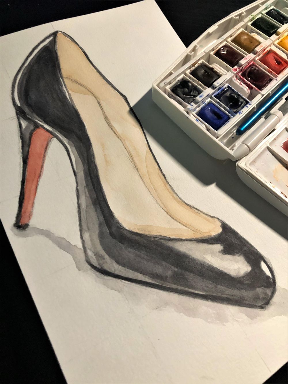 Watercolor Shoes | Skillshare Student Project