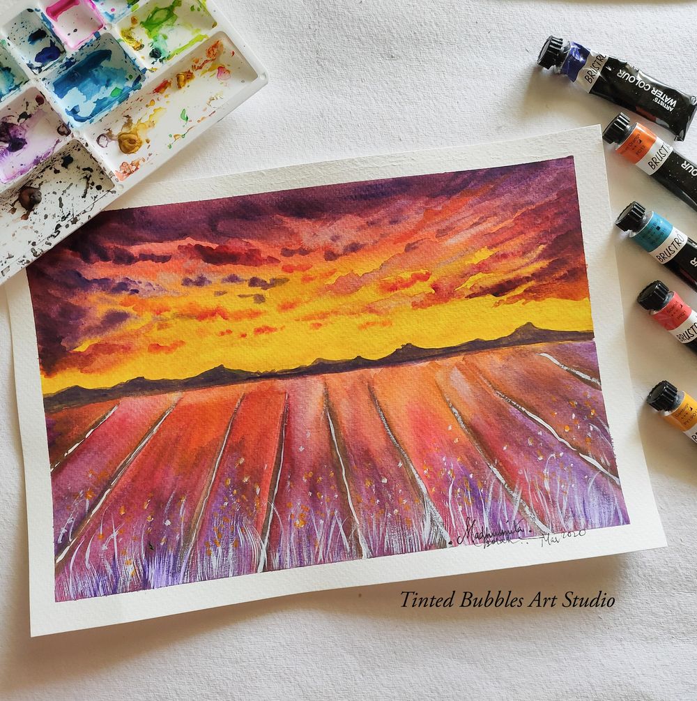 Sunset Clouds- Lavender fields | Skillshare Student Project