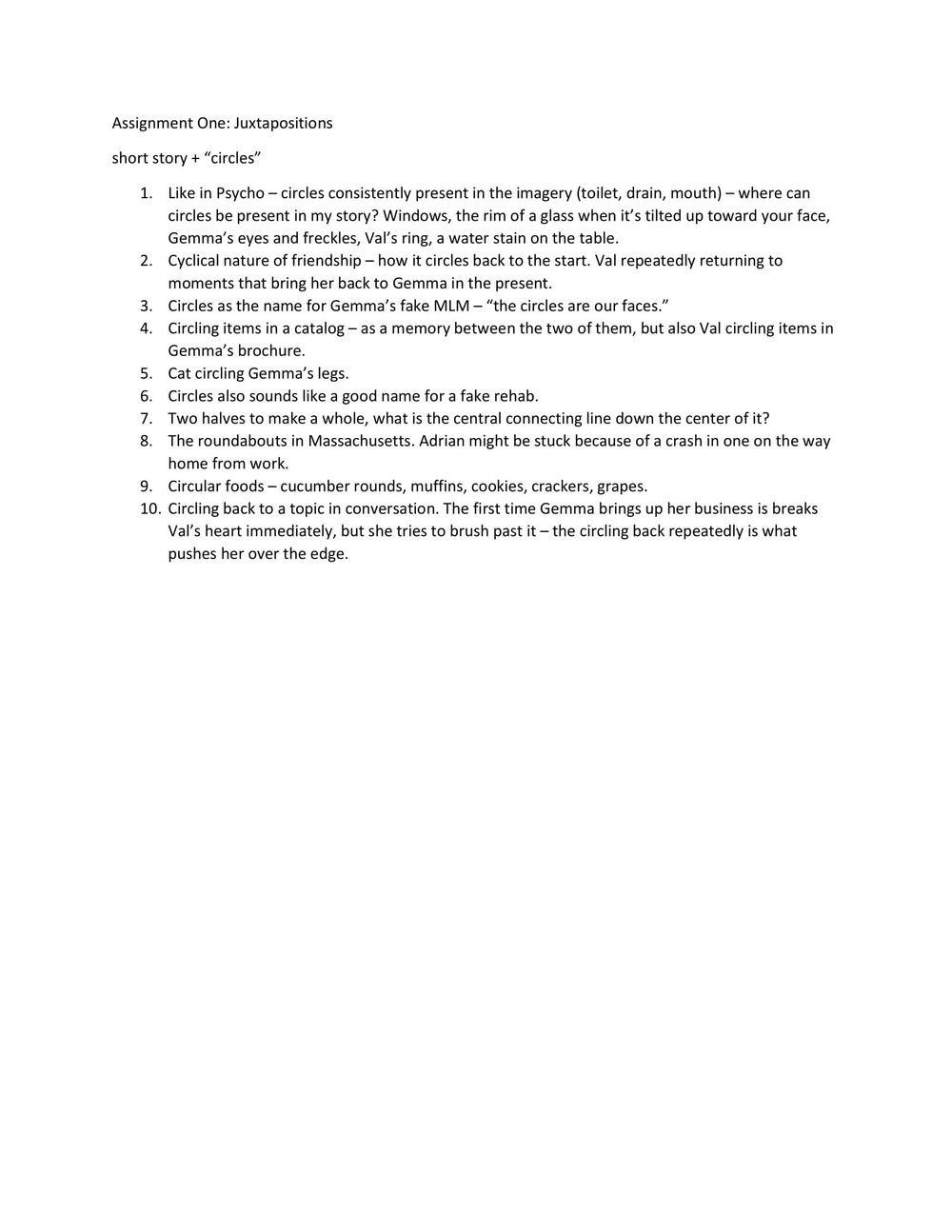 Assignments One - Four | Skillshare Student Project