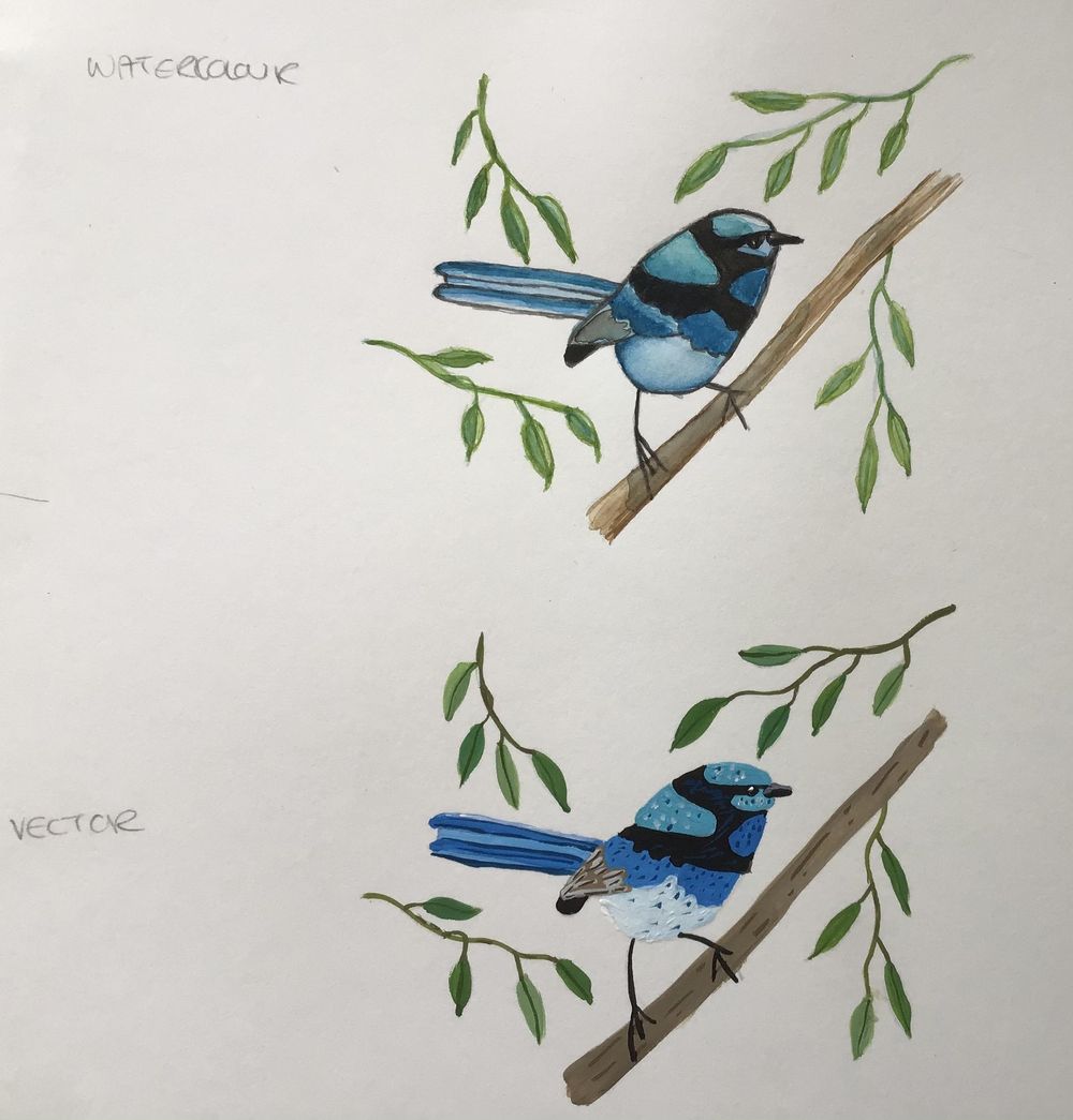 Little Blue Bird | Skillshare Student Project