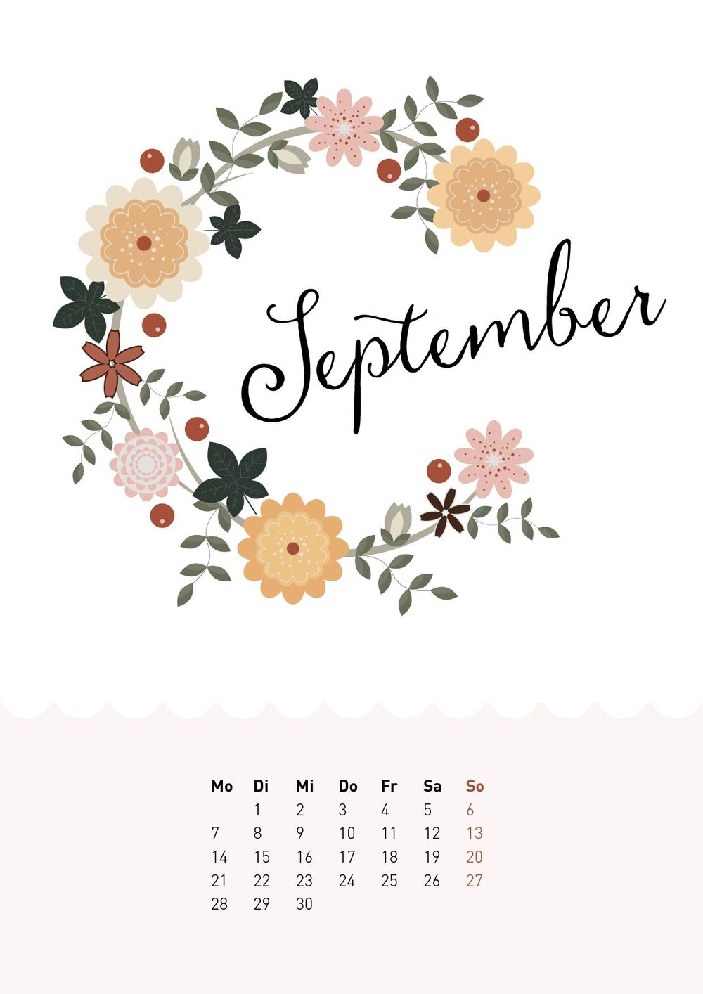 SEPTEMBER CALENDAR | Skillshare Student Project