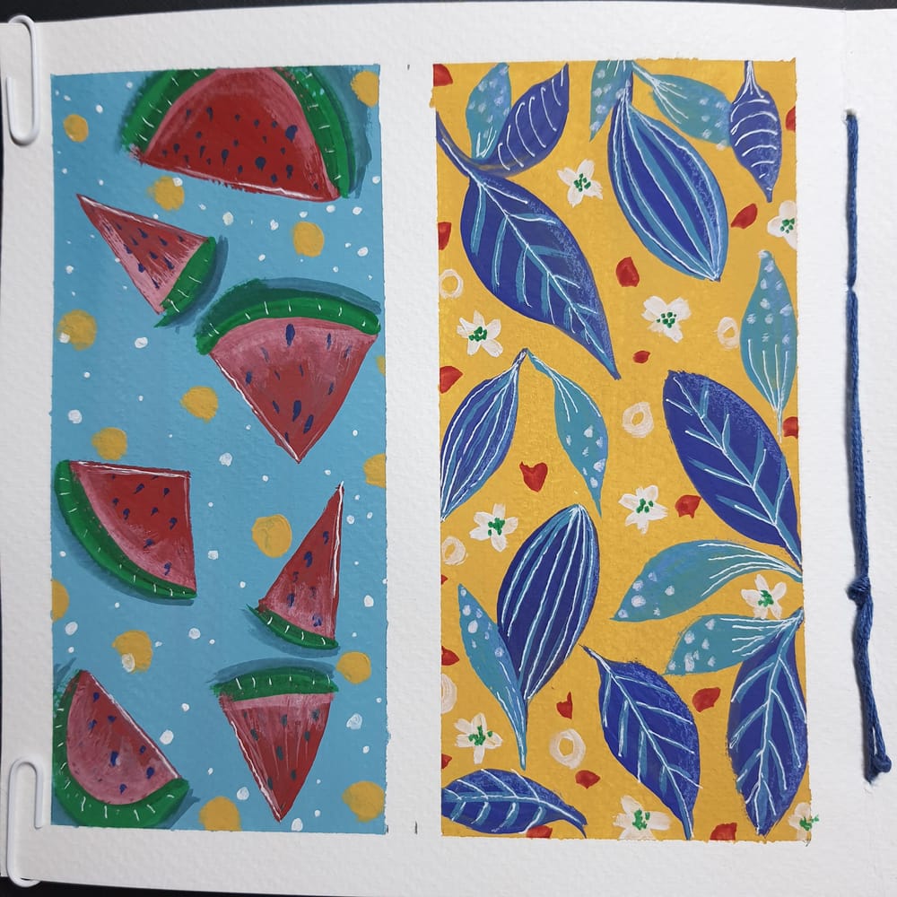 First patterns with gouache | Skillshare Student Project