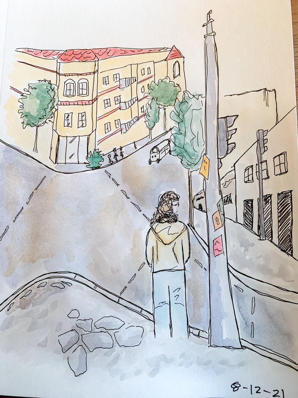 Urban Sketch - Alley and Intersection | Skillshare Student Project