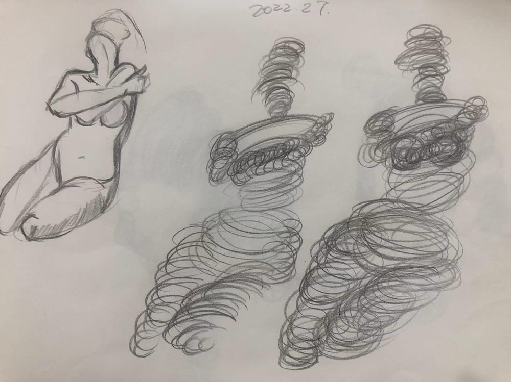 Experimental drawing for gestures | Skillshare Student Project