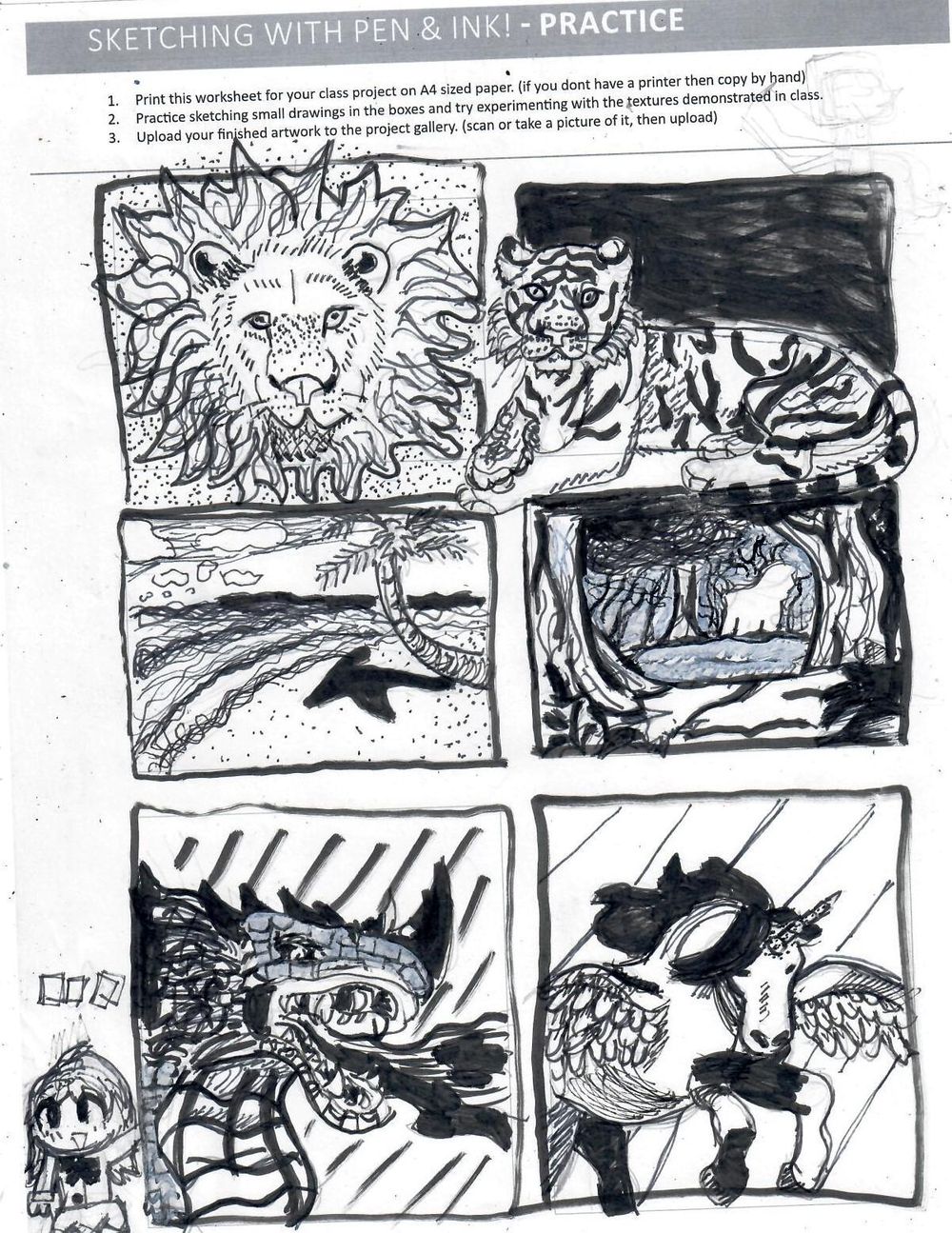 My Ink Practice | Skillshare Student Project