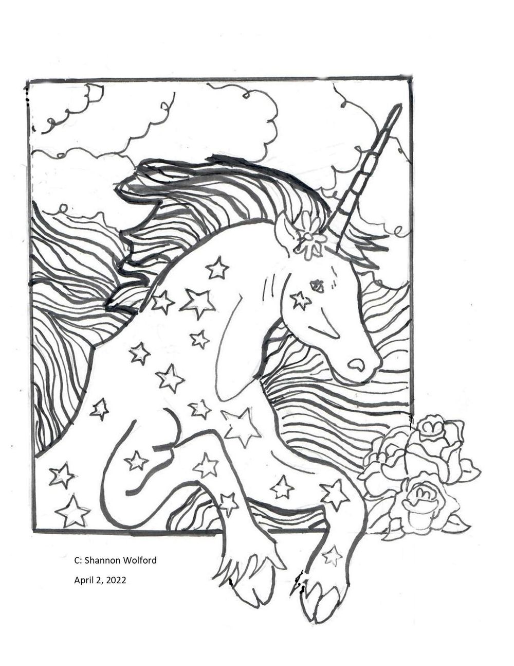 Shannon's Coloring Page | Skillshare Student Project
