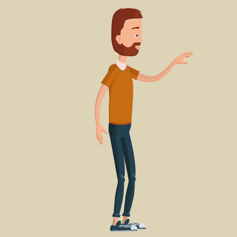 Waving character | Skillshare Student Project