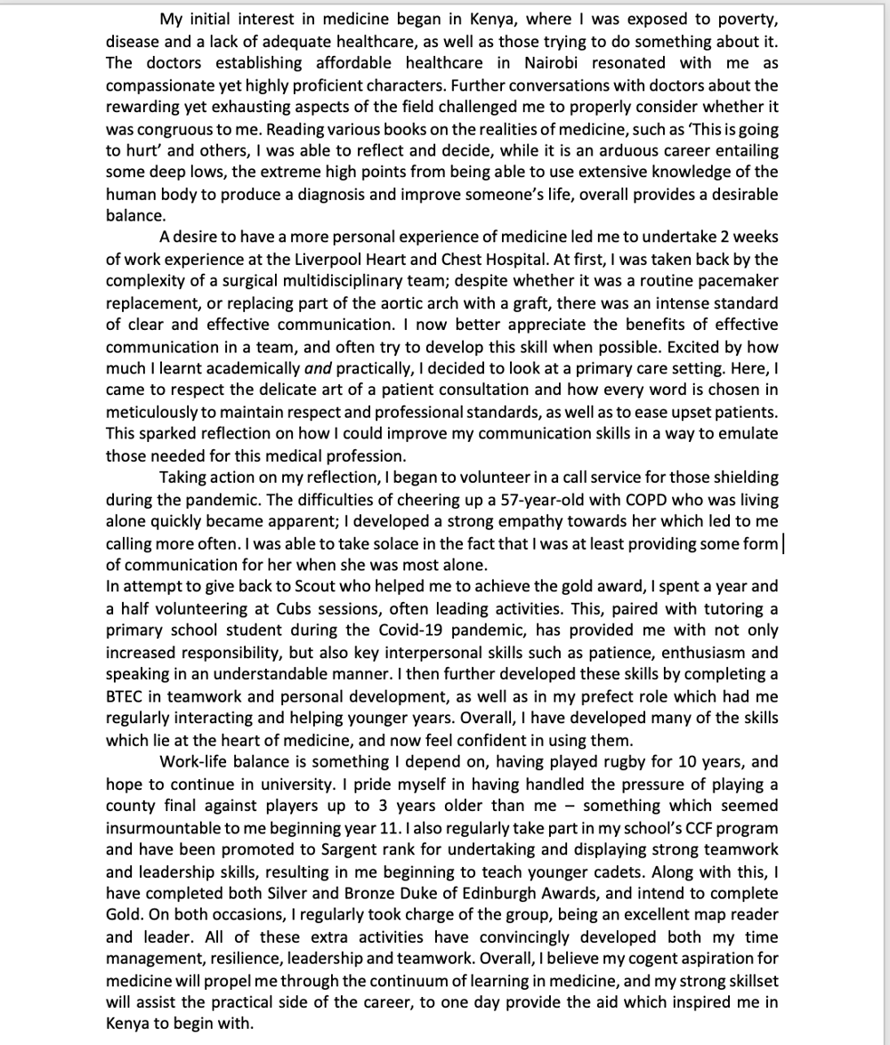Personal Statement Skillshare Student Project