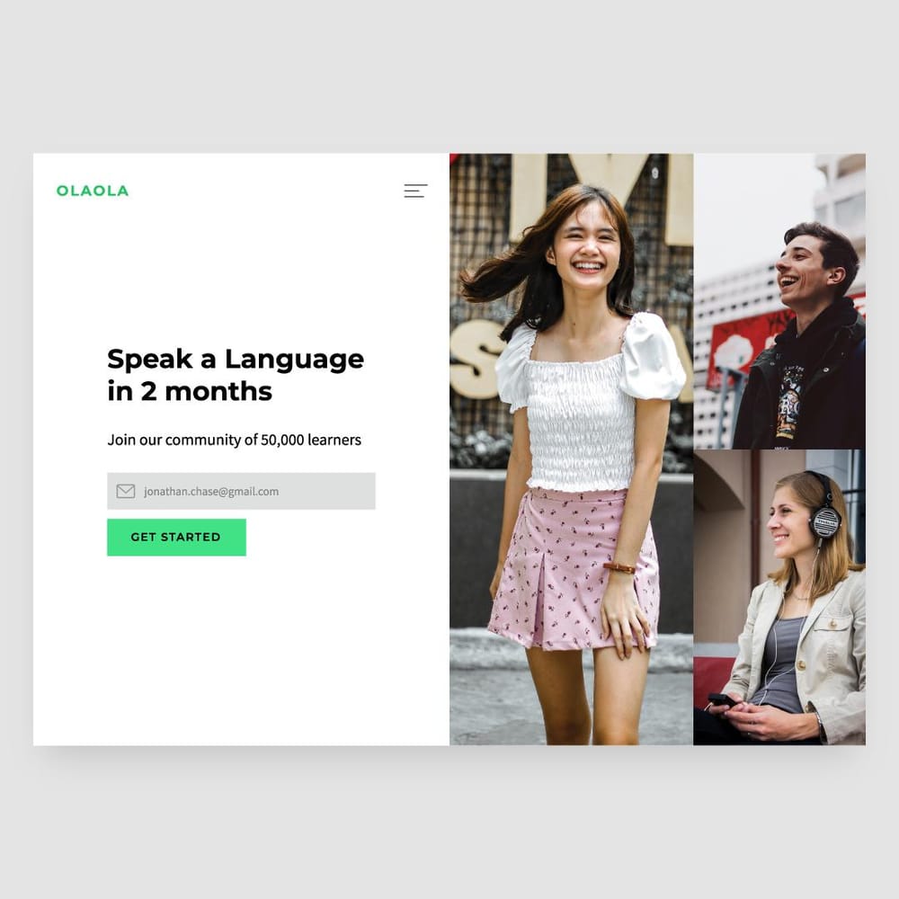 Design For a Language Learning Website | Skillshare Student Project
