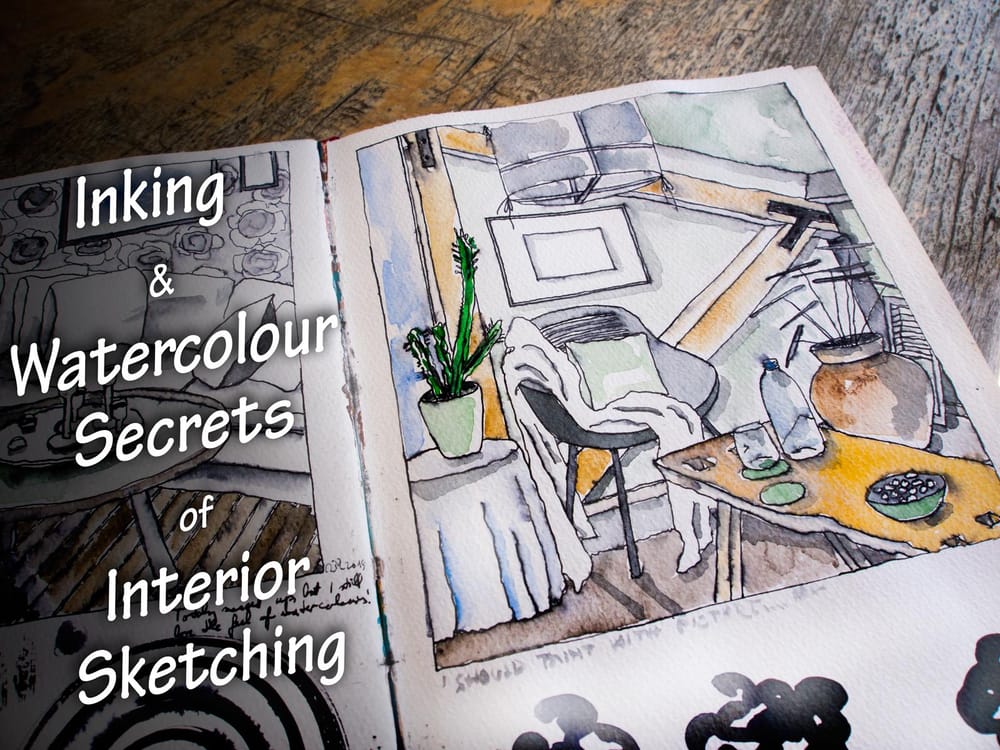 Inking & Watercolour Secrets of Interior Sketching | Skillshare Student Project
