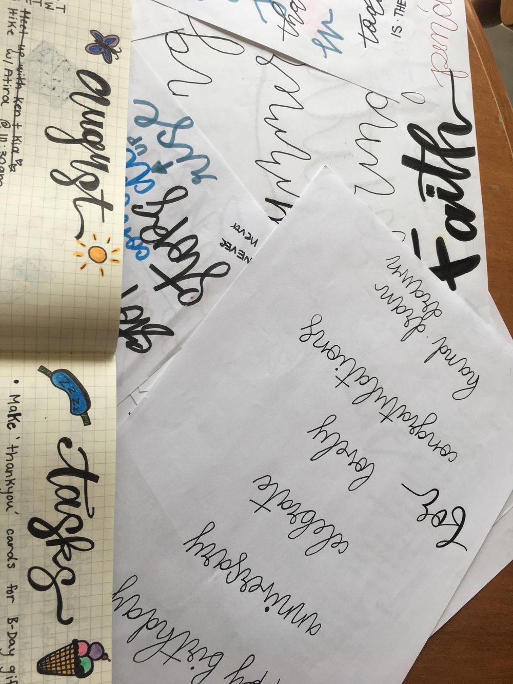 Basic & Bounce Lettering Practice | Skillshare Student Project