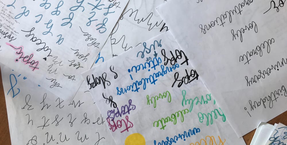 Basic & Bounce Lettering Practice | Skillshare Student Project