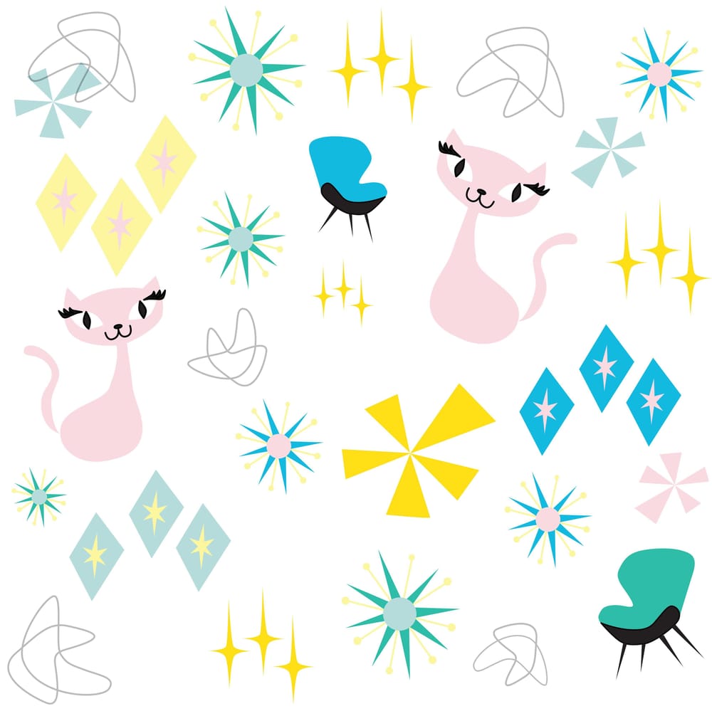 Retro Kitty Pattern | Skillshare Student Project