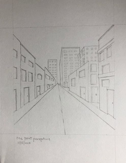 One-point Perspective | Skillshare Student Project