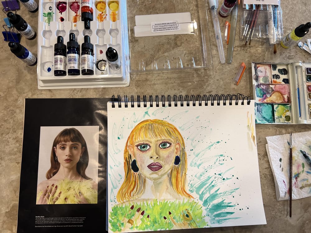 Reality Check Watercolor | Skillshare Student Project