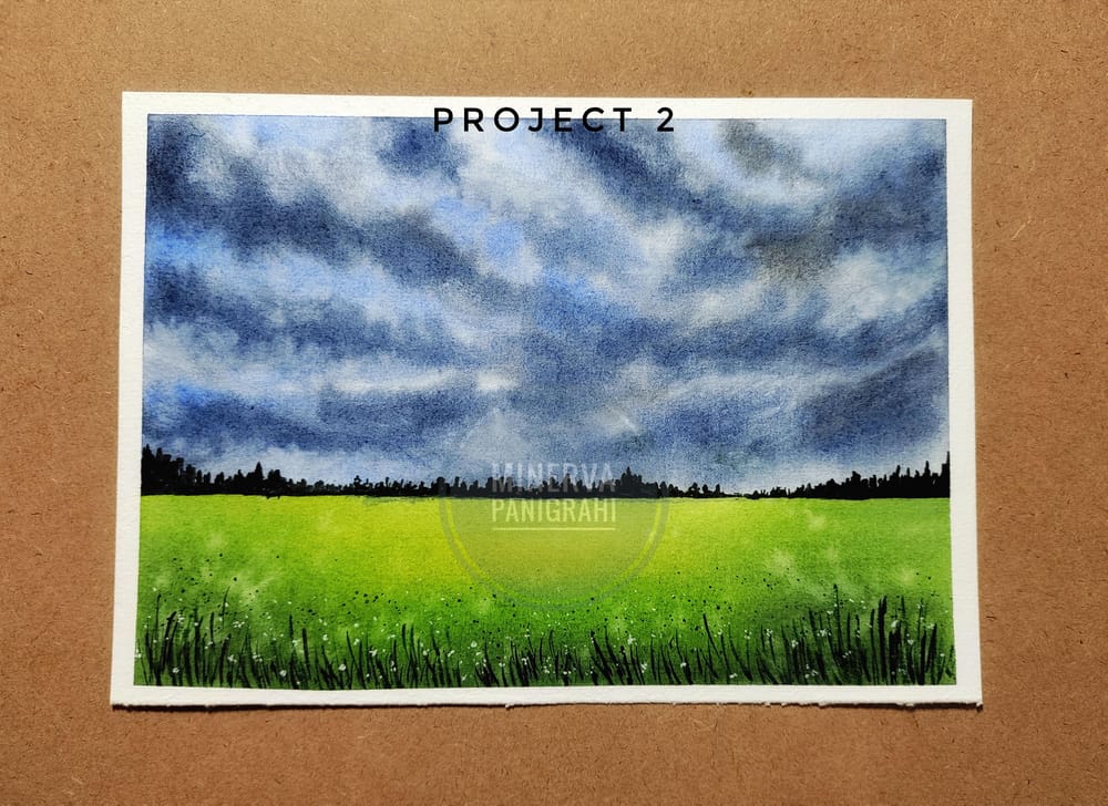 WATERCOLOR CLOUDY SKIES | Skillshare Student Project