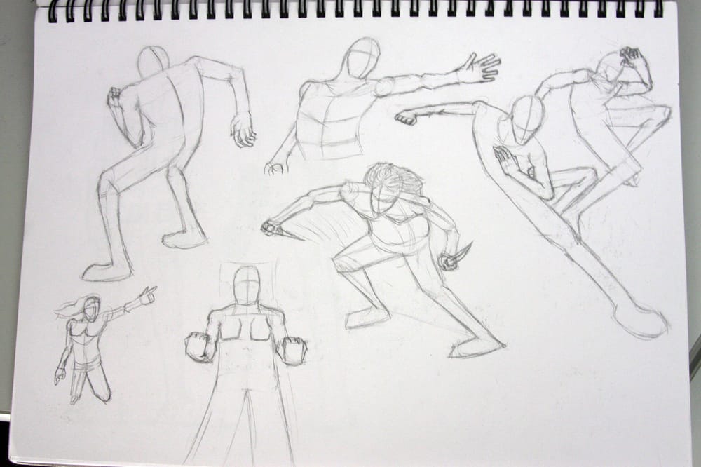 Character Posing and Facial Expressions. | Skillshare Student Project