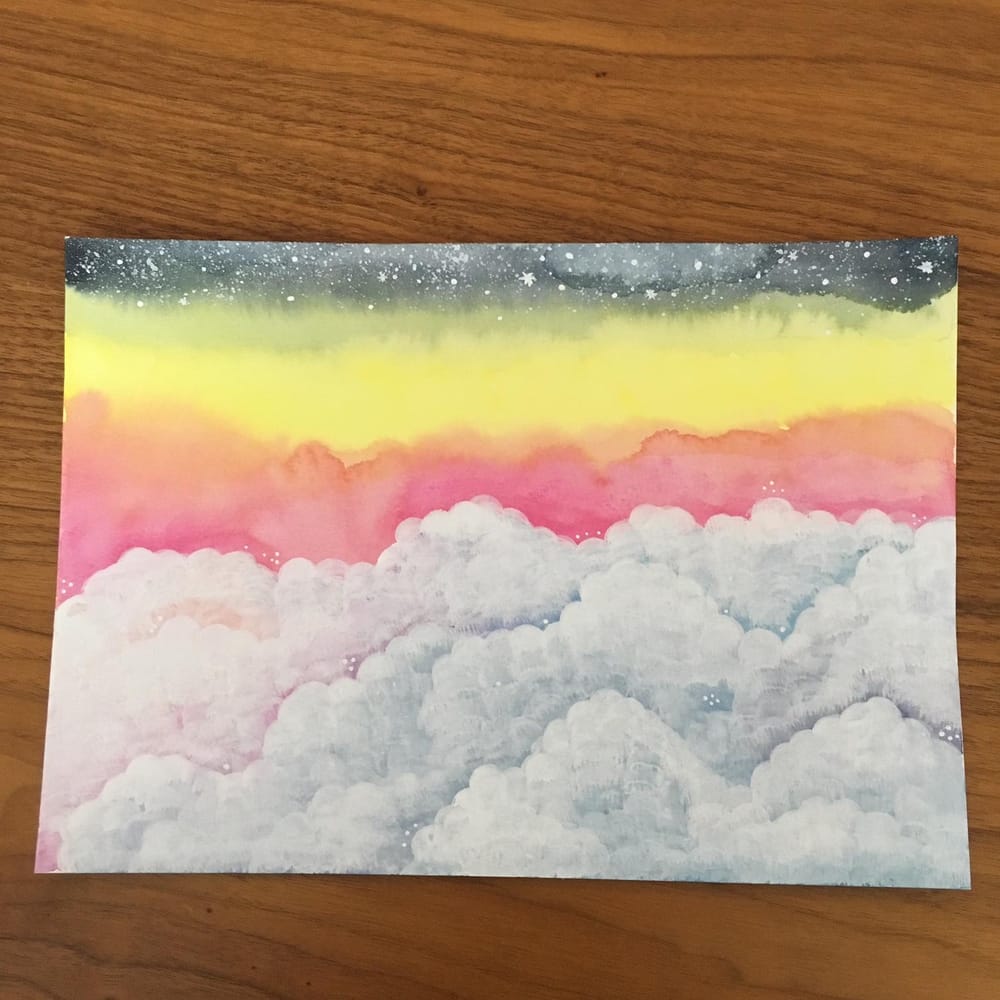 Negative Space and Clouds activity | Skillshare Student Project